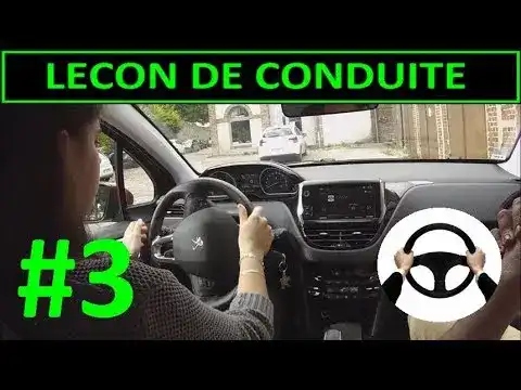 Leçon de conduite #3 PREMIERE Leçon - Utilisation du VOLANT ...