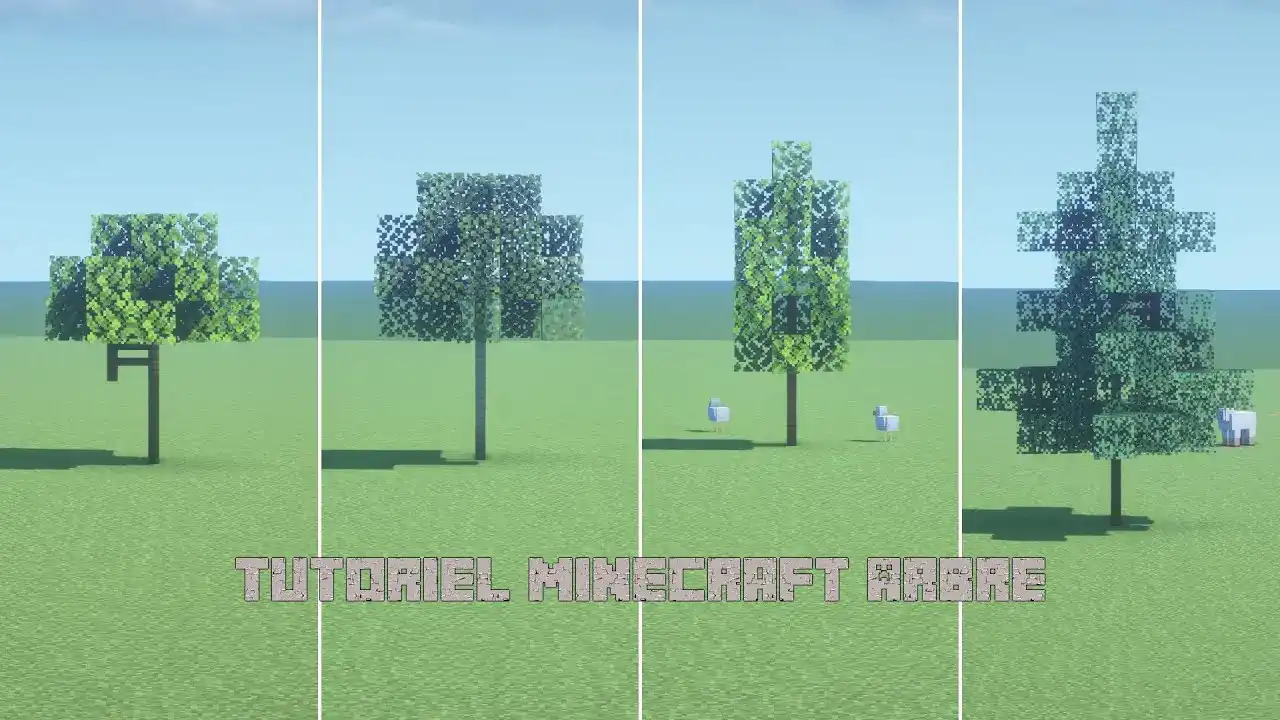 Comment faire 4 types d'arbres facilement ? Tutoriel Minecraft ...