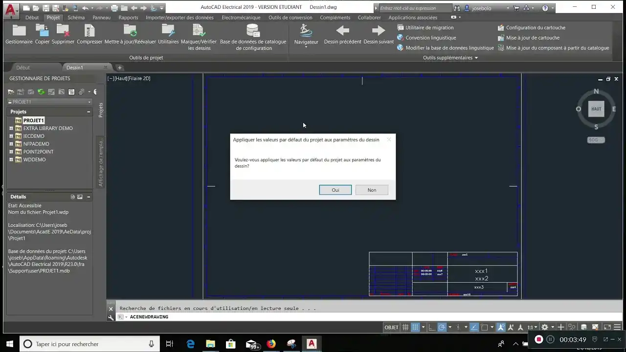 Tutoriel 3 Autocad electrical2019 creation et gestion dessins ...