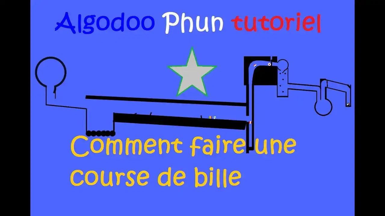 Tutoriel Algodoo Phun comment faire une course de bille - VideoTutoriels