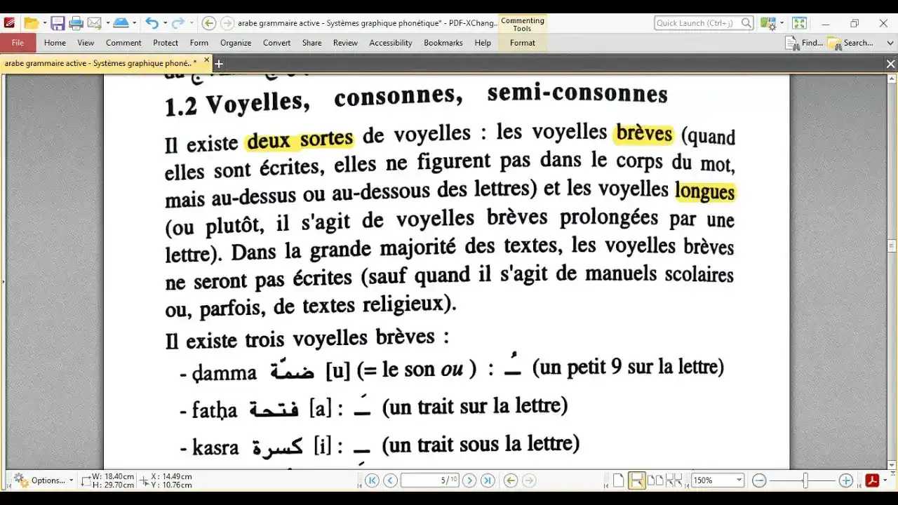 Arabe grammaire active - Leçon 1.2 : Voyelles, consonnes, semi ...