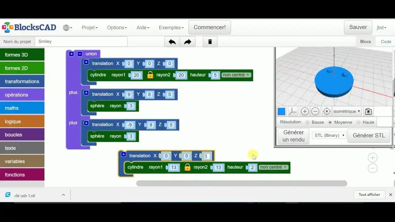 tutoriel Blockscad - VideoTutoriels