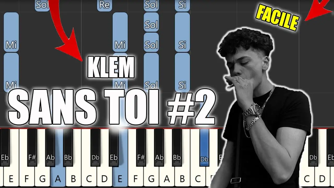 Klem - Sans toi #2 | Vidéo Piano Tutoriel Facile Instrumental RAP ...