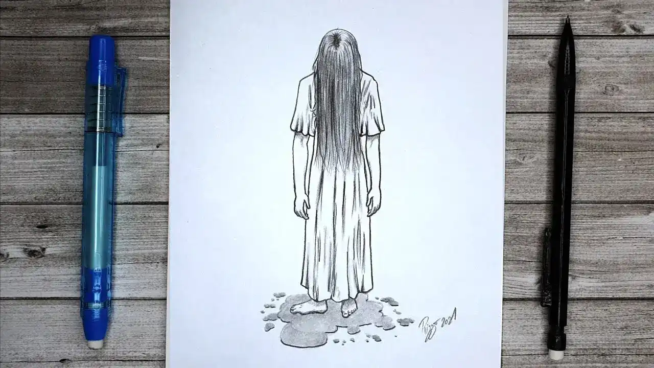 Samara en dessin Tutoriel de the ring Comment dessiner un personnage ...