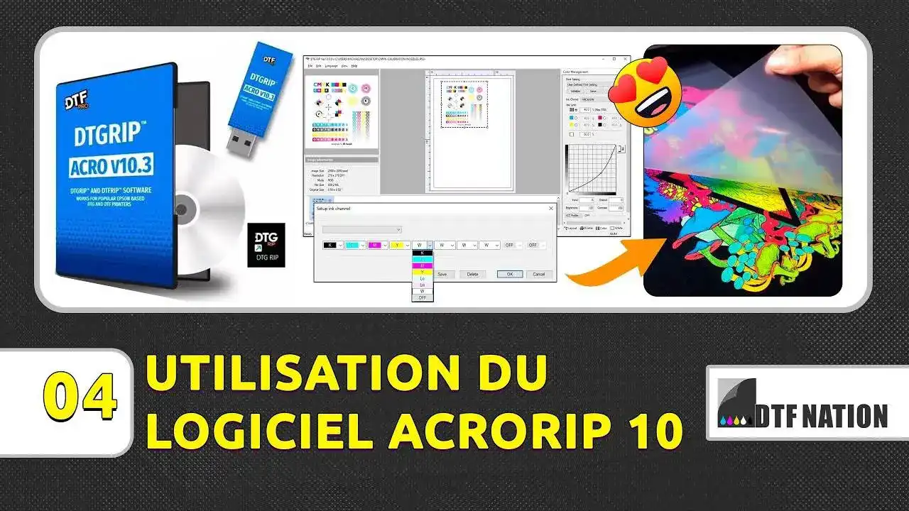 4 - Impression DTF : AcroRip V10 Mode d'emploi - Utilisation et ...