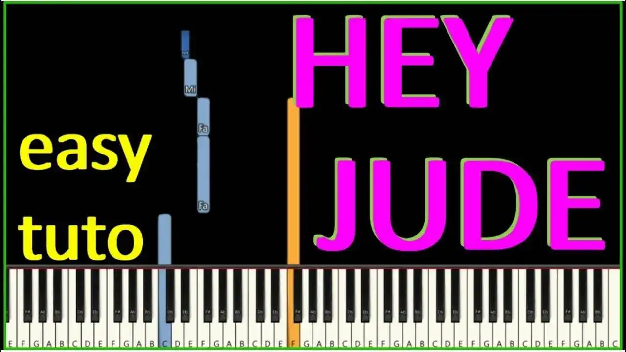 The Beatles Hey Jude Piano Tutoriel FACILE EASY tutorial - VideoTutoriels