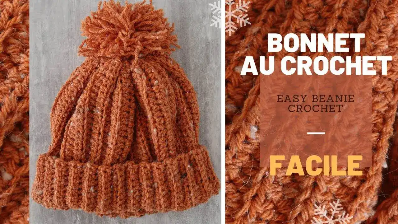 Tutoriel bonnet au crochet - Facile pour débutant / EASY BEANIE CROCHET ...