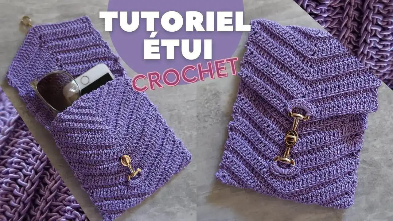 Tutoriel étui au crochet - CROCHET POUCH BAG DESIGN - VideoTutoriels