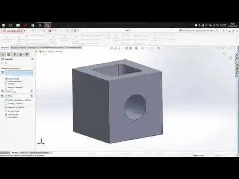 Tutoriel solidworks pour débutant partie N° 1 - VideoTutoriels
