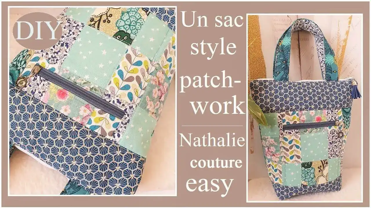 DIY pour ce joli sac style patchwork /Nathalie couture easy / tutoriel ...