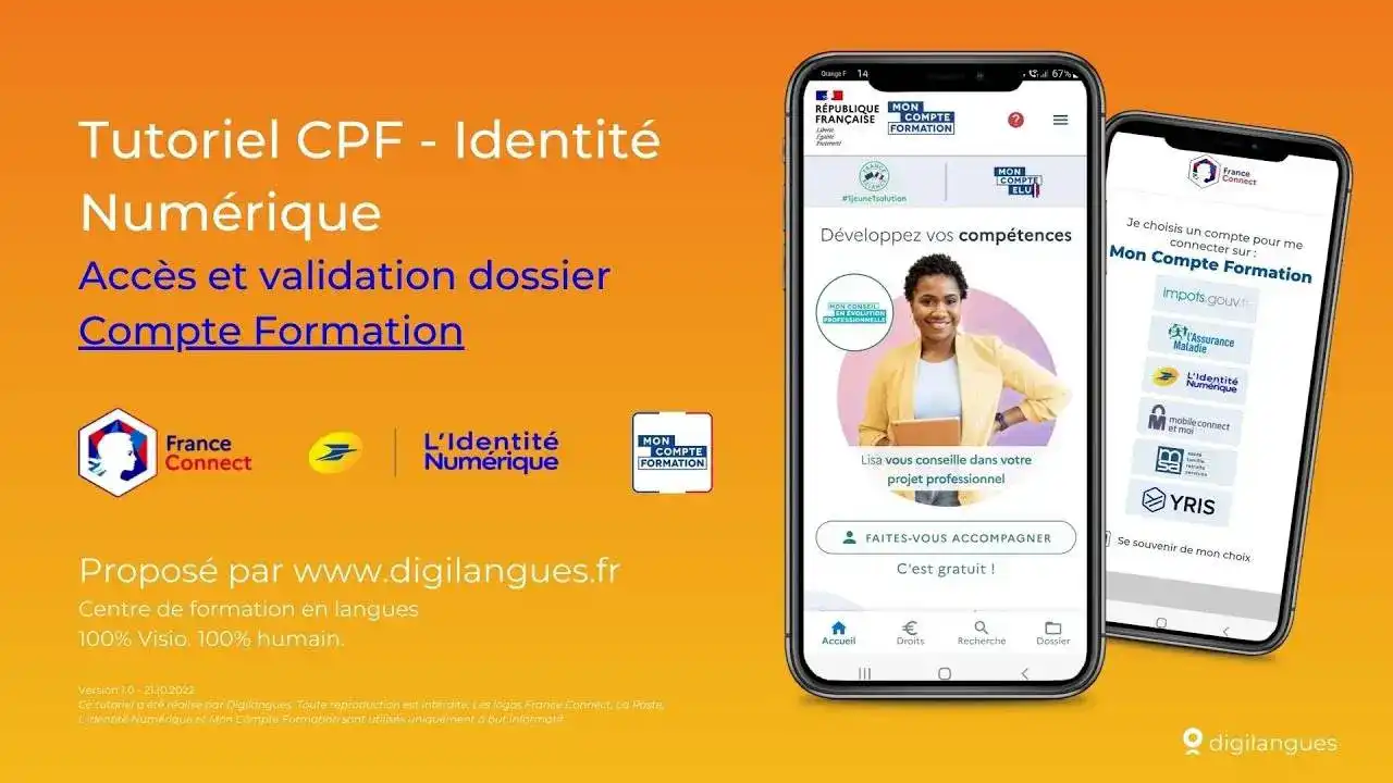 Tutoriel Identité Numérique: Comment créer son Identité Numérique pour confirmer un dossier CPF ...