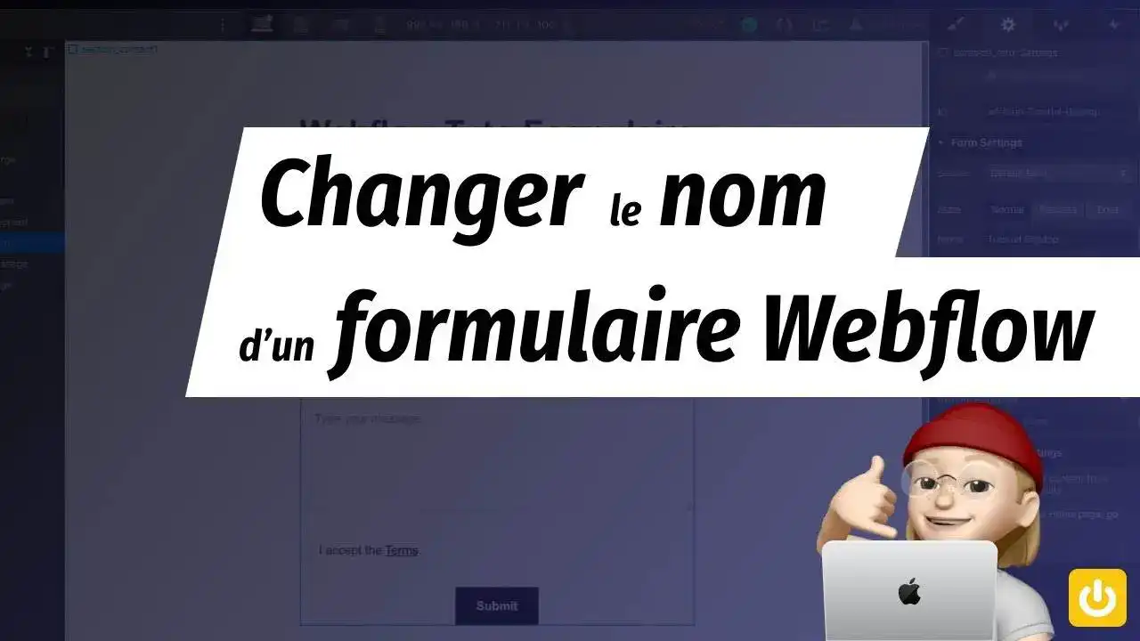 Comment changer le nom d'un formulaire Webflow ? Tutoriel - VideoTutoriels