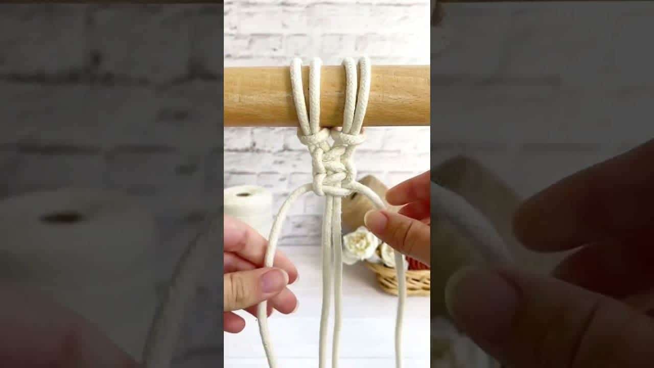 Tutoriel nœud macramé - Le nœud plat - VideoTutoriels