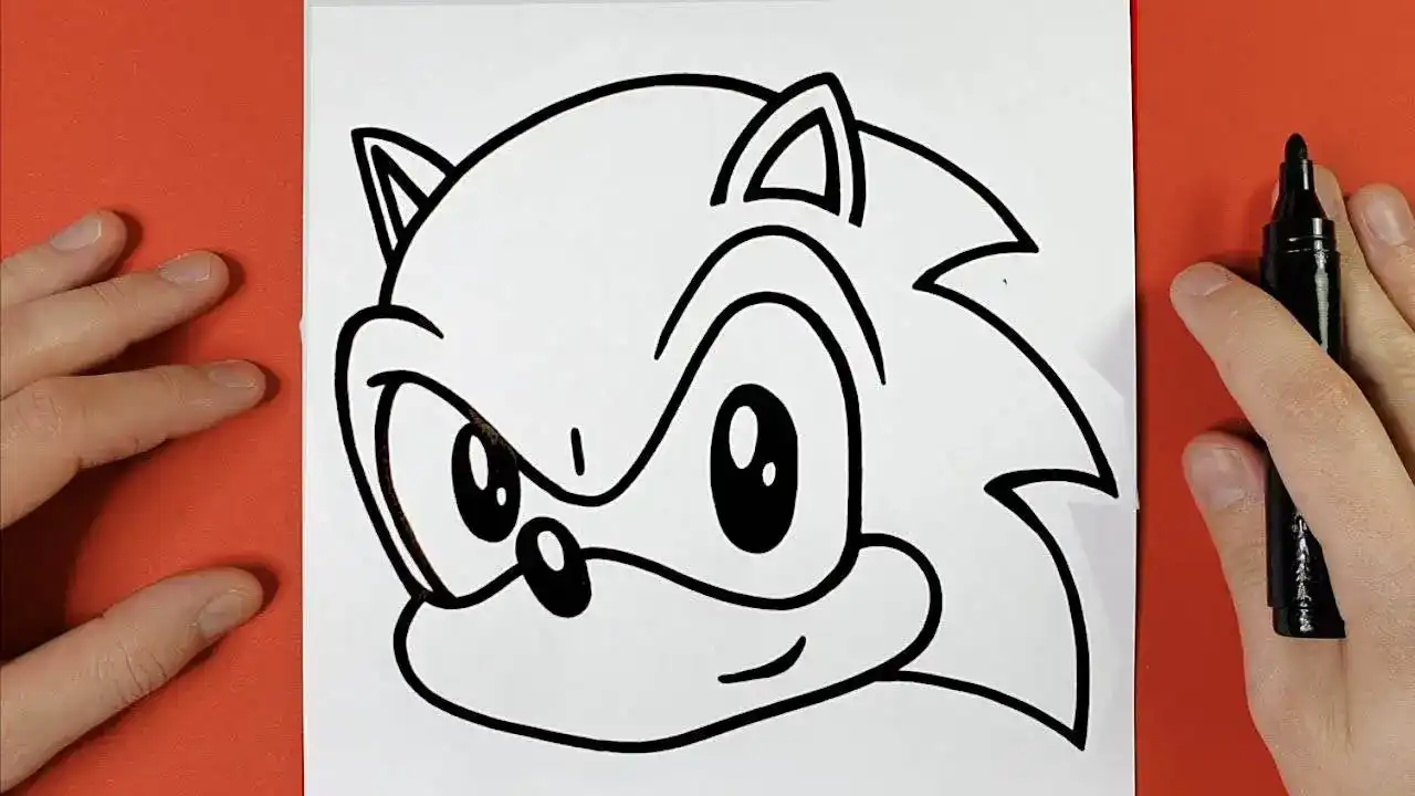 COMMENT DESSINER LE VISAGE DE SONIC - TUTORIEL DE DESSIN - VideoTutoriels