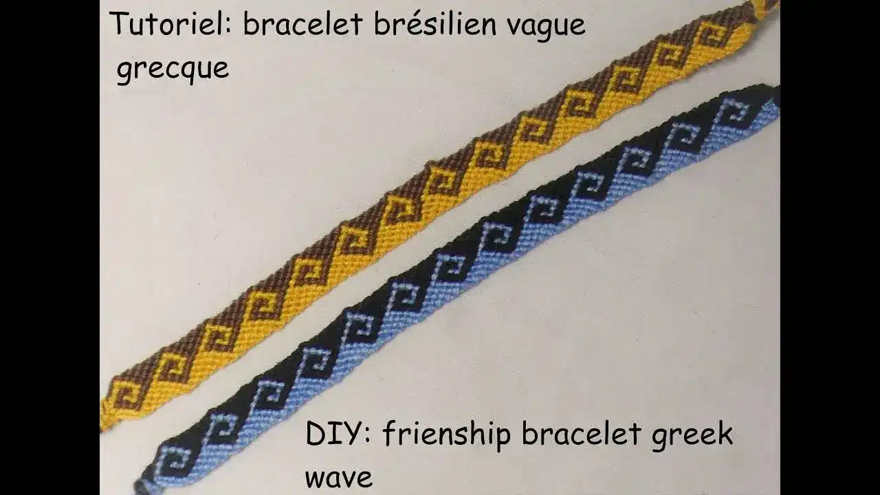 Tutoriel: bracelet brésilien vague grecque (DIY: friendship bracelet greek wave) - VideoTutoriels