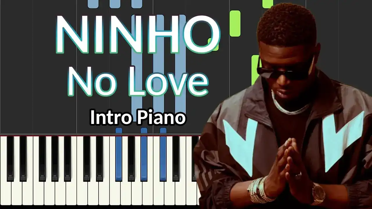 NINHO - NO LOVE FT. AYRA STARR | PIANO TUTORIEL SYNTHESIA - VideoTutoriels