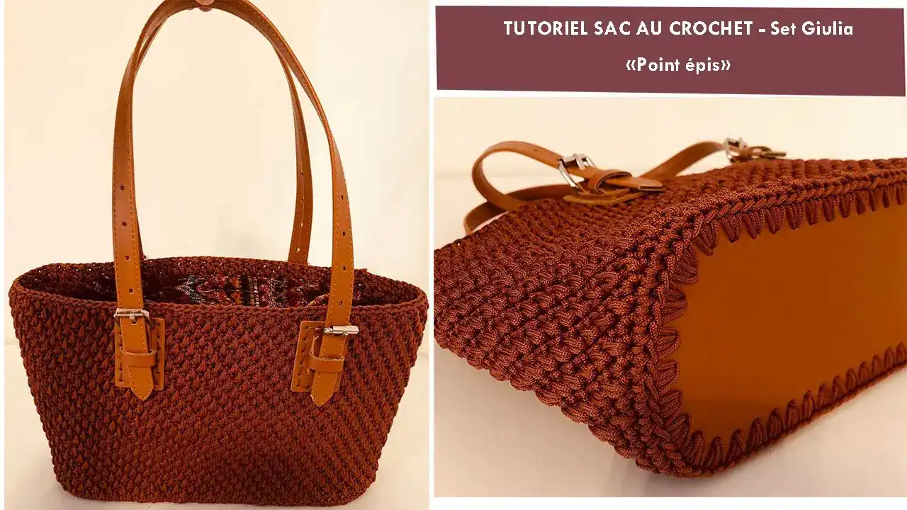 TUTORIEL SAC AU CROCHET - Point épis - SET GIULIA - [Crelya Handmade ...